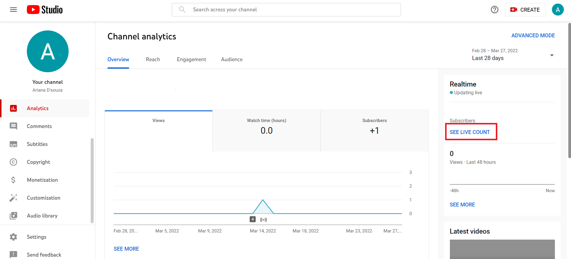 See Your Real-Time Subscriber Count! – Youtube Hacks | Learn & Grow