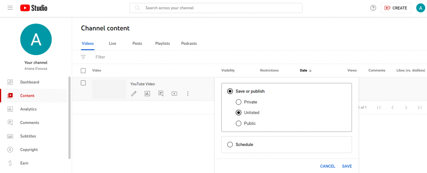How to Create Unlisted Videos on YouTube – Youtube Hacks | Learn & Grow